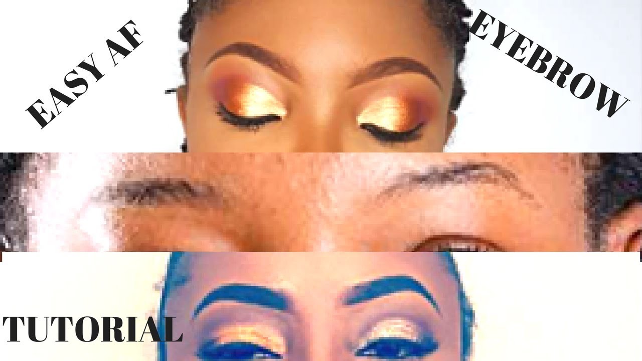VERY EASY EYEBROW TUTORIAL- BEGINNER FRIENDLY | MAKEUPBYTEMMY - YouTube