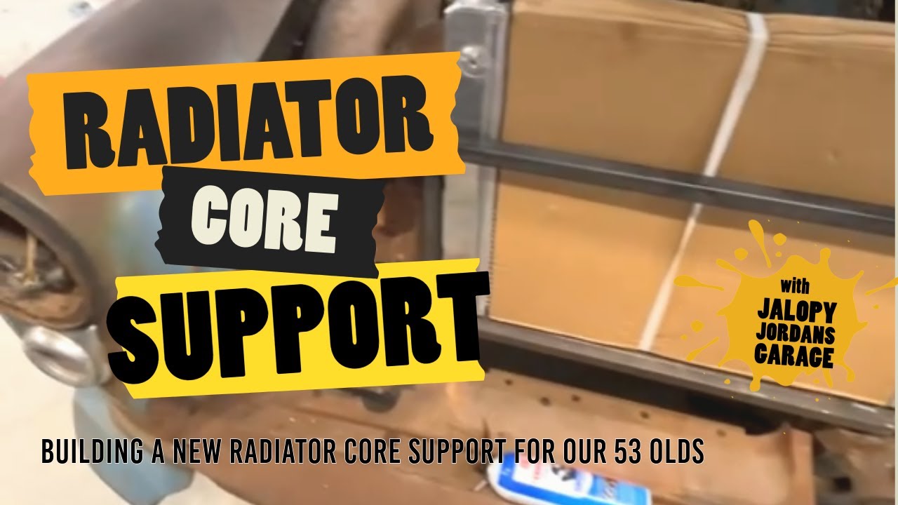 Building a new radiator core support for our 53 Olds! - YouTube