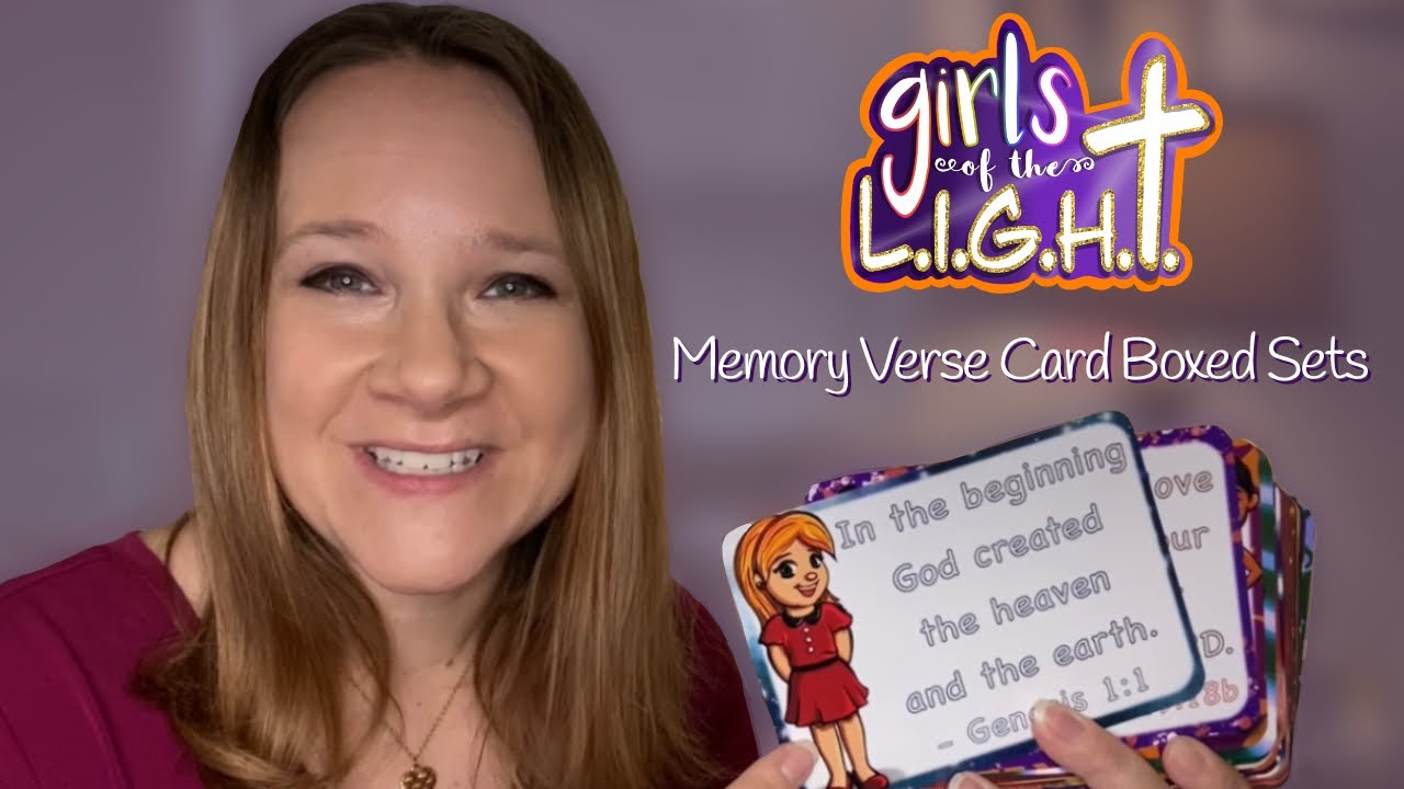 Memory Verse Cards for Girls! - YouTube