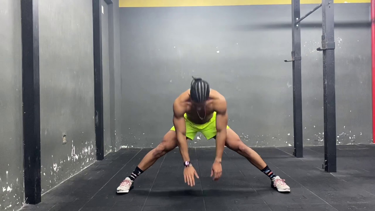 Standing Straddle Stretch - YouTube