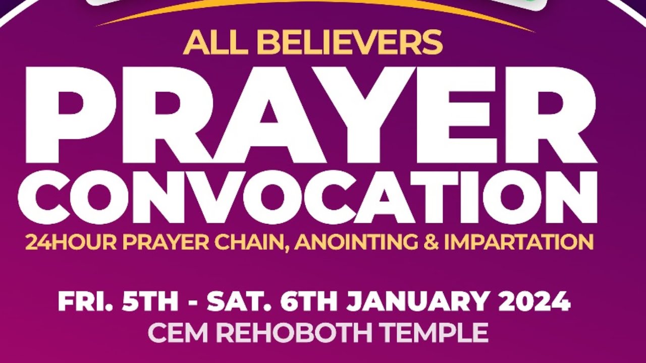 ALL BELIEVERS PRAYER CONVOCATION || 5 JAN 2024 || DAY 1 (LIVE) - YouTube