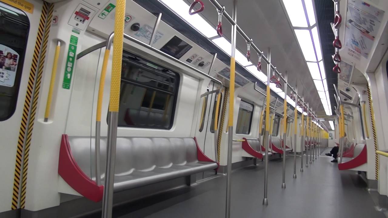 港鐡(香港MTR)觀塘線 C-Train 車内の様子（油麻地→旺角） - YouTube