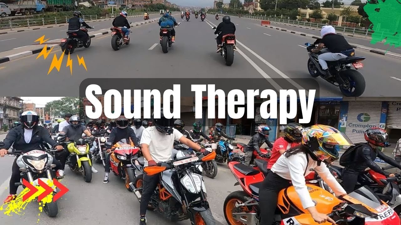Sound Therapy - Loud bikes in NEPAL _ Rev it up_ Sound of Silence oh ...
