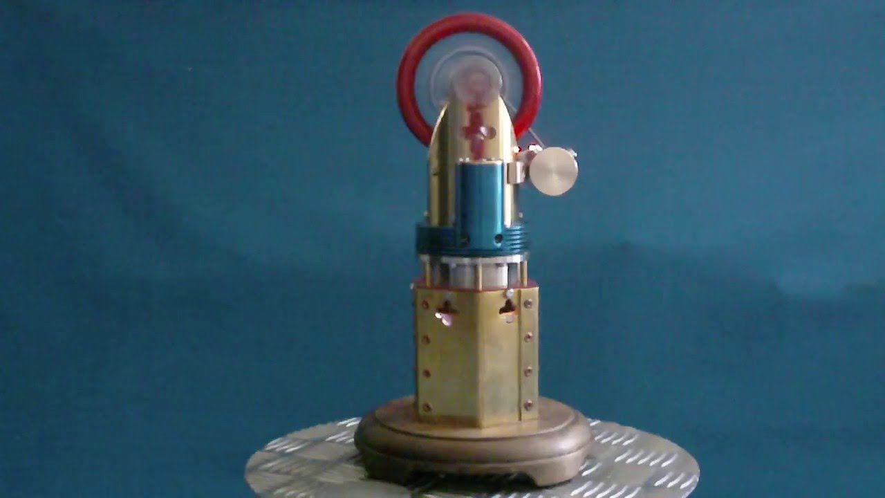 Moteur Stirling Gamma +dynamo - YouTube
