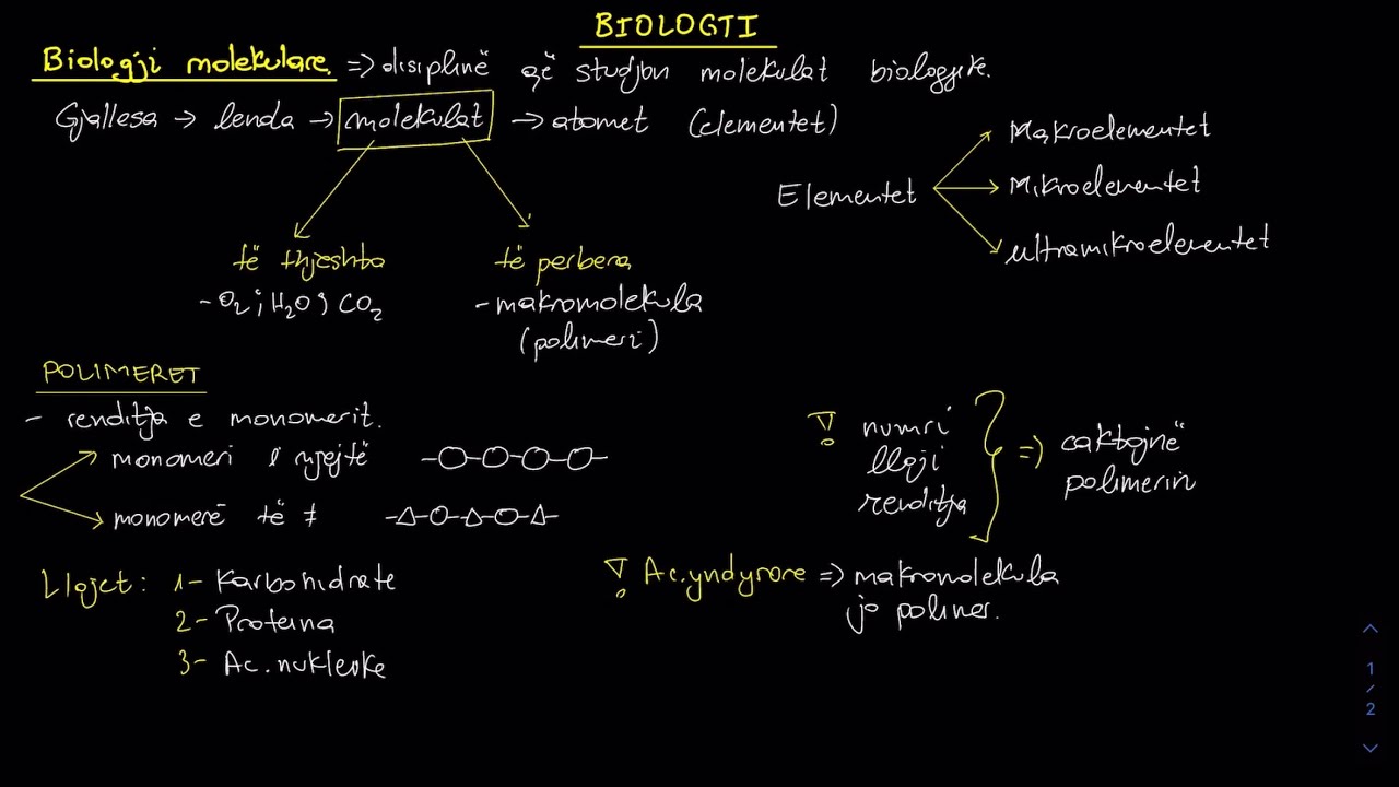 Molekulat Biologjike |M1, K1, Biologji| - YouTube