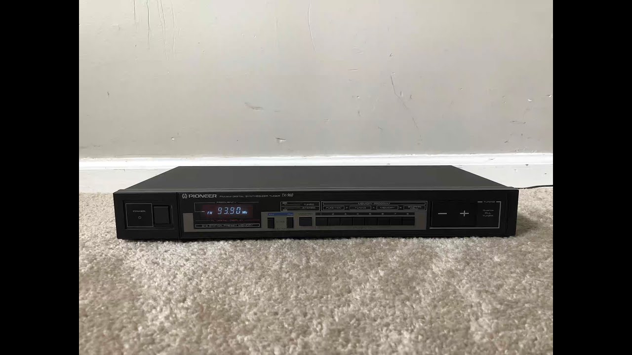 Pioneer TX-960 AM FM Home Stereo Digital Radio Tuner - YouTube