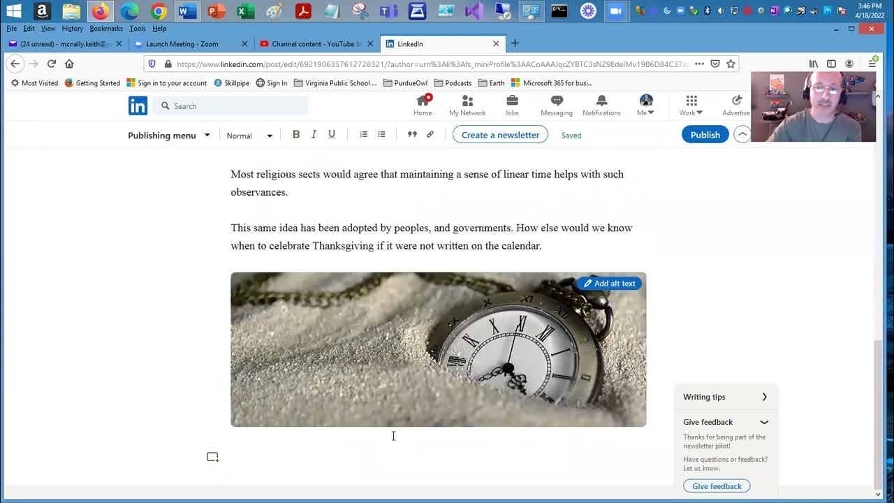 How to Create/Write an Article on LinkedIn - YouTube