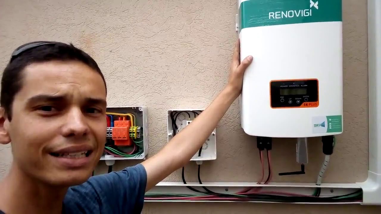 Inversor on-grid e string box. Ligação prática! - YouTube