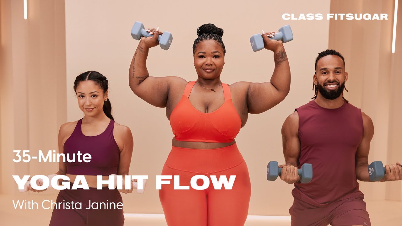 35-Minute HIIT Flow Yoga With Christa Janine | POPSUGAR FITNESS - YouTube