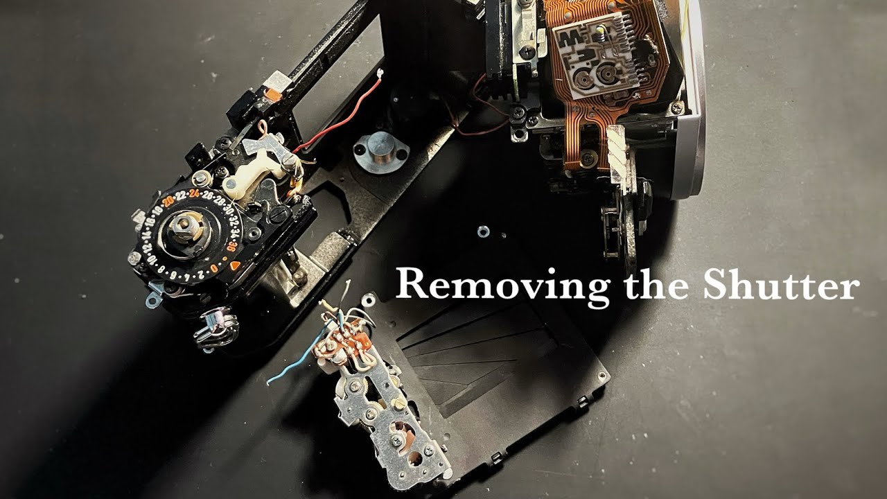 Pentax ME Super Shutter Removal - YouTube