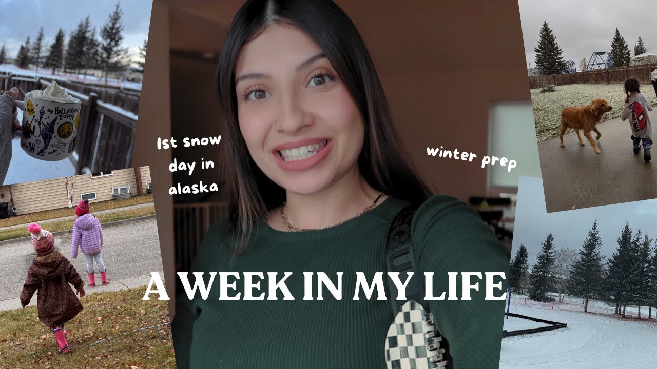 Alaska winter prep, first snow day, toddler play | a week in my life mom to 4 - YouTube