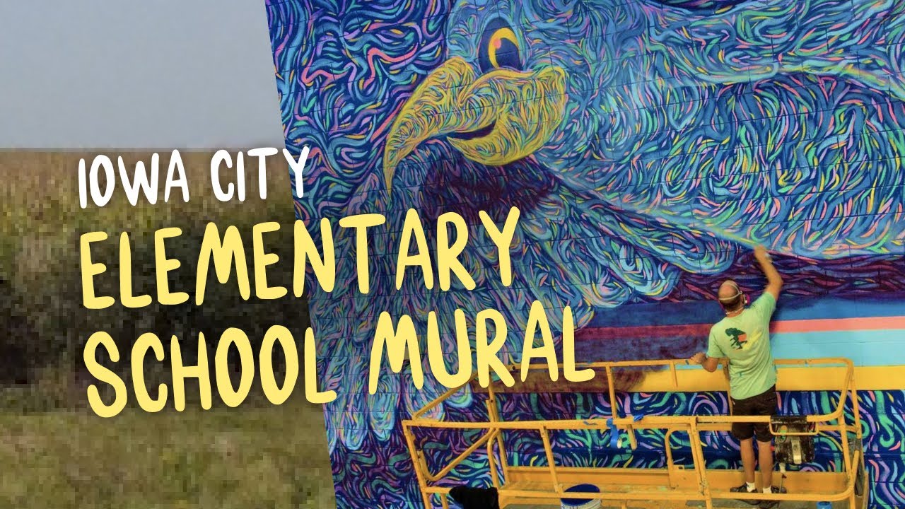 Elementary School Mural in Iowa City! | Mural Tour Ep. 5 - YouTube
