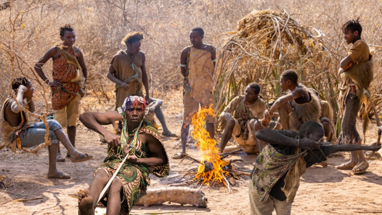 See How Hadzabe Tribe Make Handmade bows and arrows. - YouTube