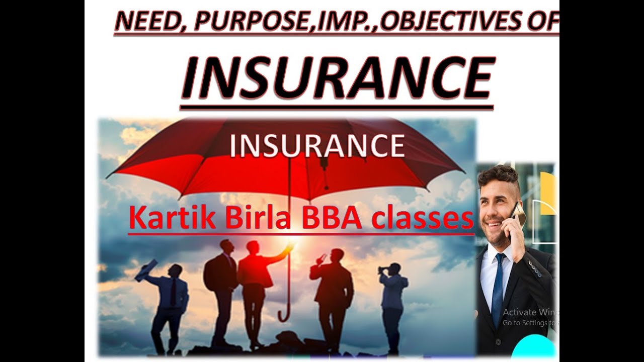 Need ,Purpose ,Importance , Objective of Insurance - YouTube
