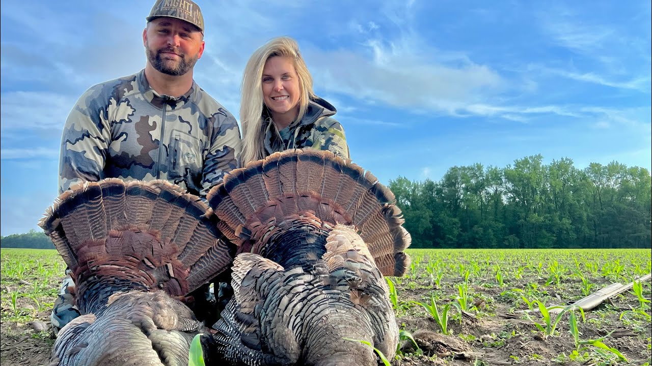 The Double Up! (Tiff’s first turkey) - YouTube