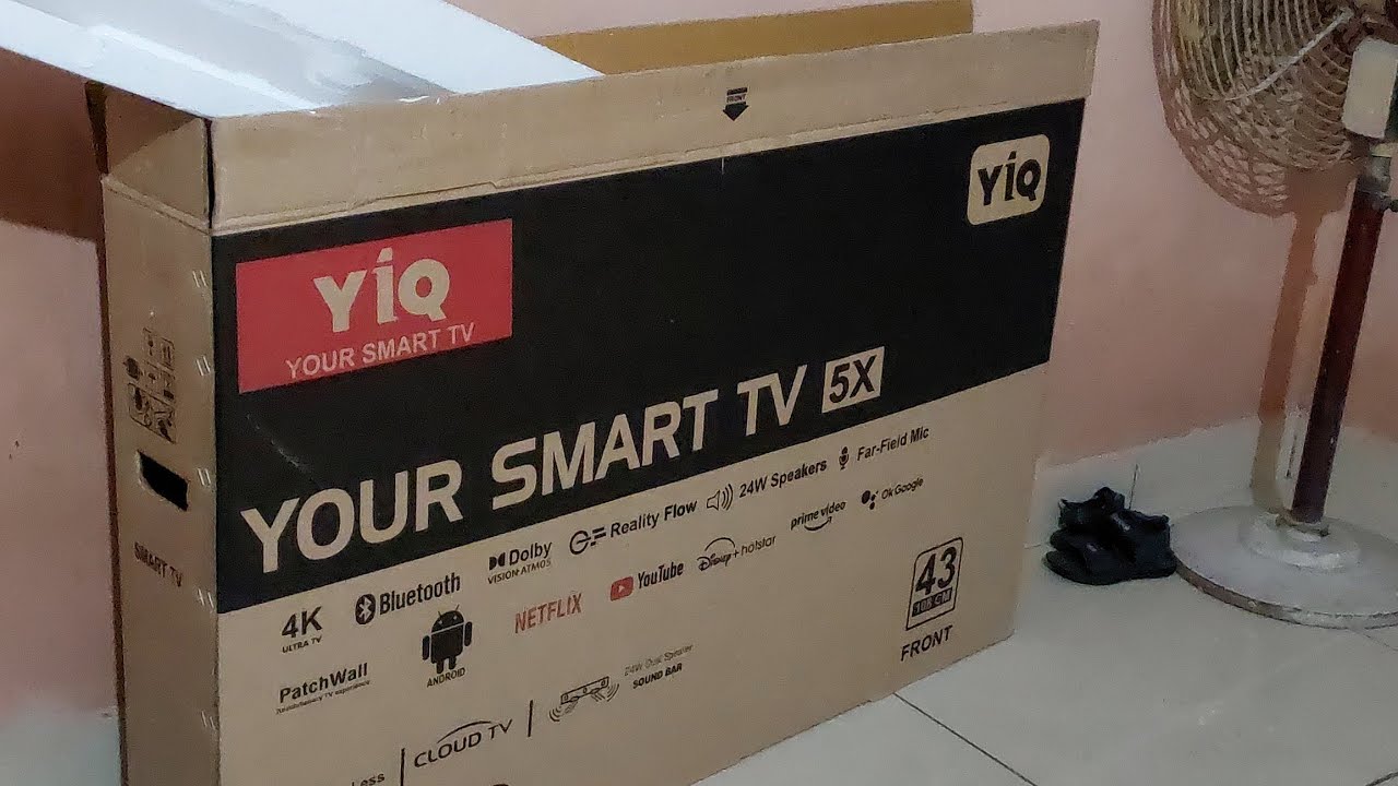 YiQ Led tv in ludhiana 43 inch Fremless Bluetooth Led tv 📺 with voice ...