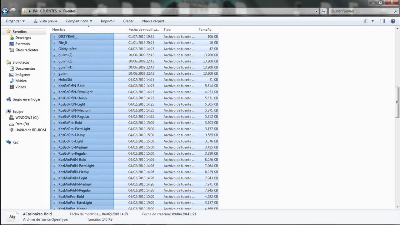 Pack de fuentes para Photoshop - YouTube