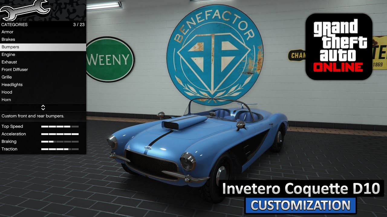 Invetero Coquette D1 - Customization and Review / GTA Online: Bottom ...