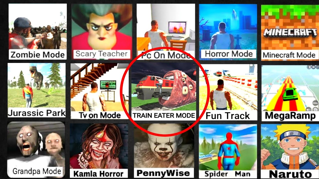 TRAIN EATER MODE - INDIAN BIKE DRIVING 3D | NEW UPDATE NEW MODE - YouTube