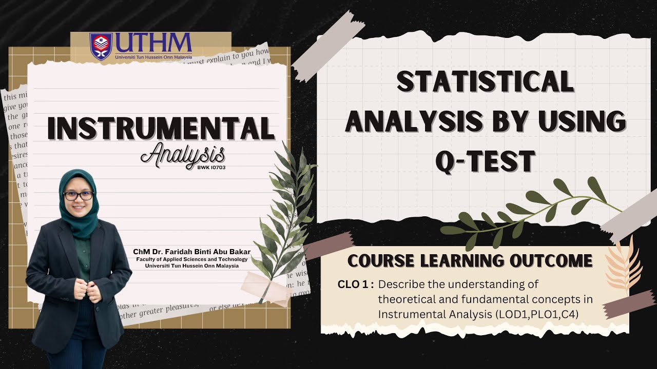 Statistical Analysis by Using Q-Test - YouTube