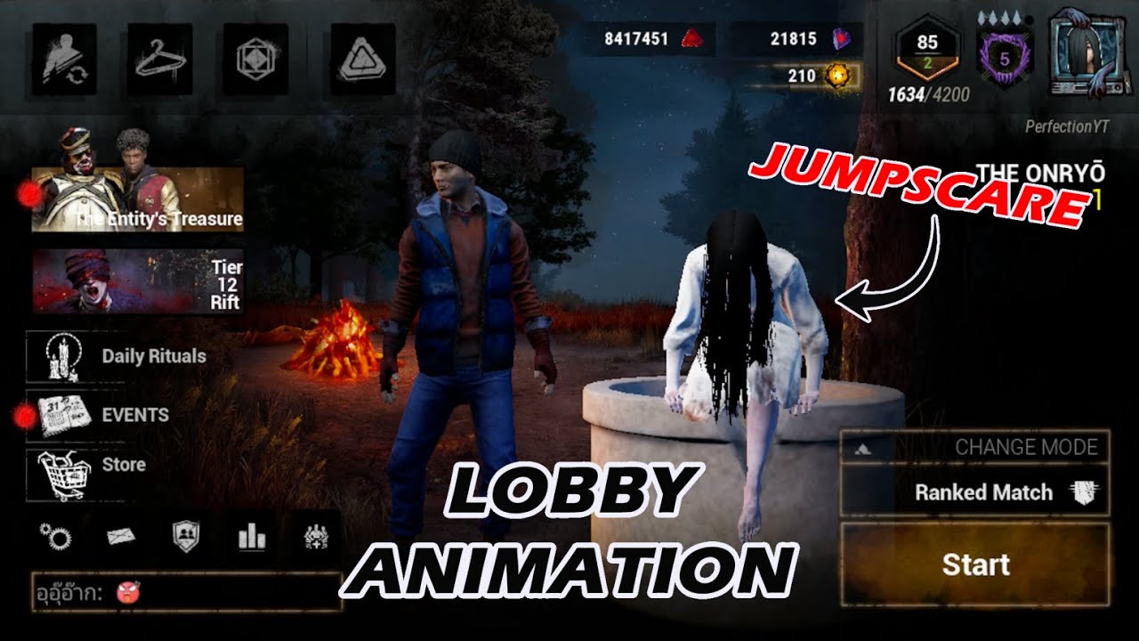 Sadako/Onryo Lobby Animation + (JUMPSCARE)! - Dead By Daylight Mobile ...