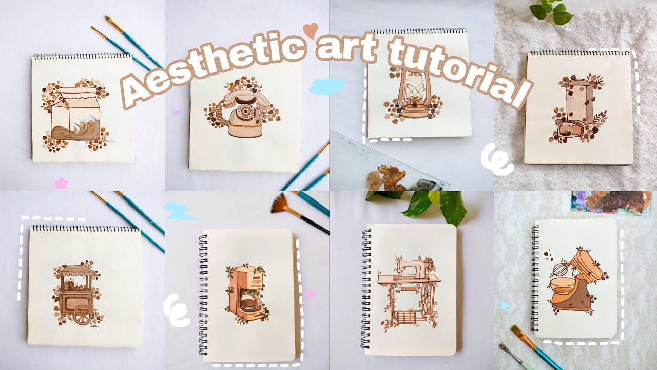 Aesthetic art tutorial | Art compilation | niu art - YouTube