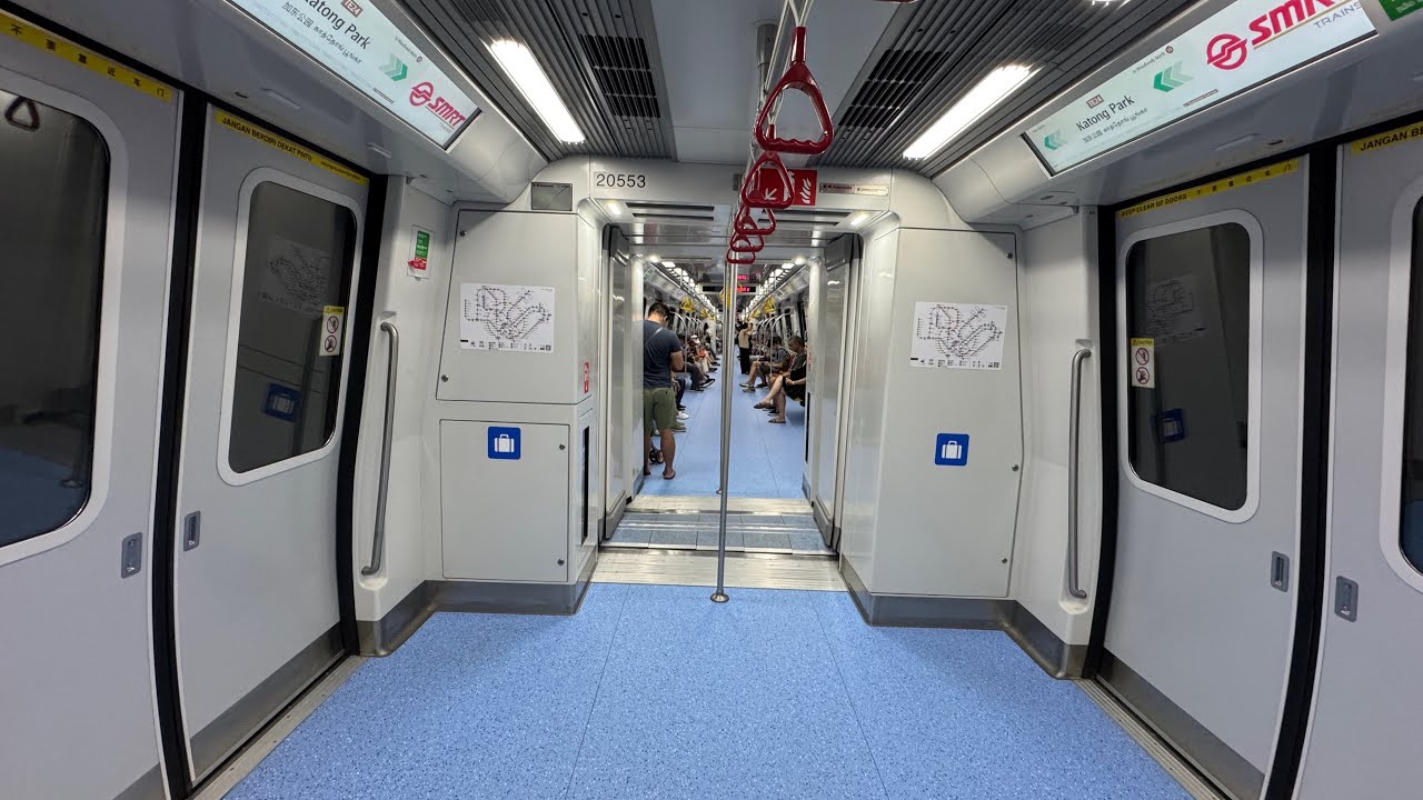 TEL train debut! Trainset 2055: TE26 Marine Parade - TE25 Tanjong ...