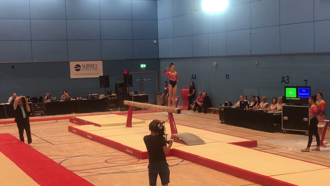 Alice Sumners Beam & Taeja James Vault - 2019 British Teams - YouTube