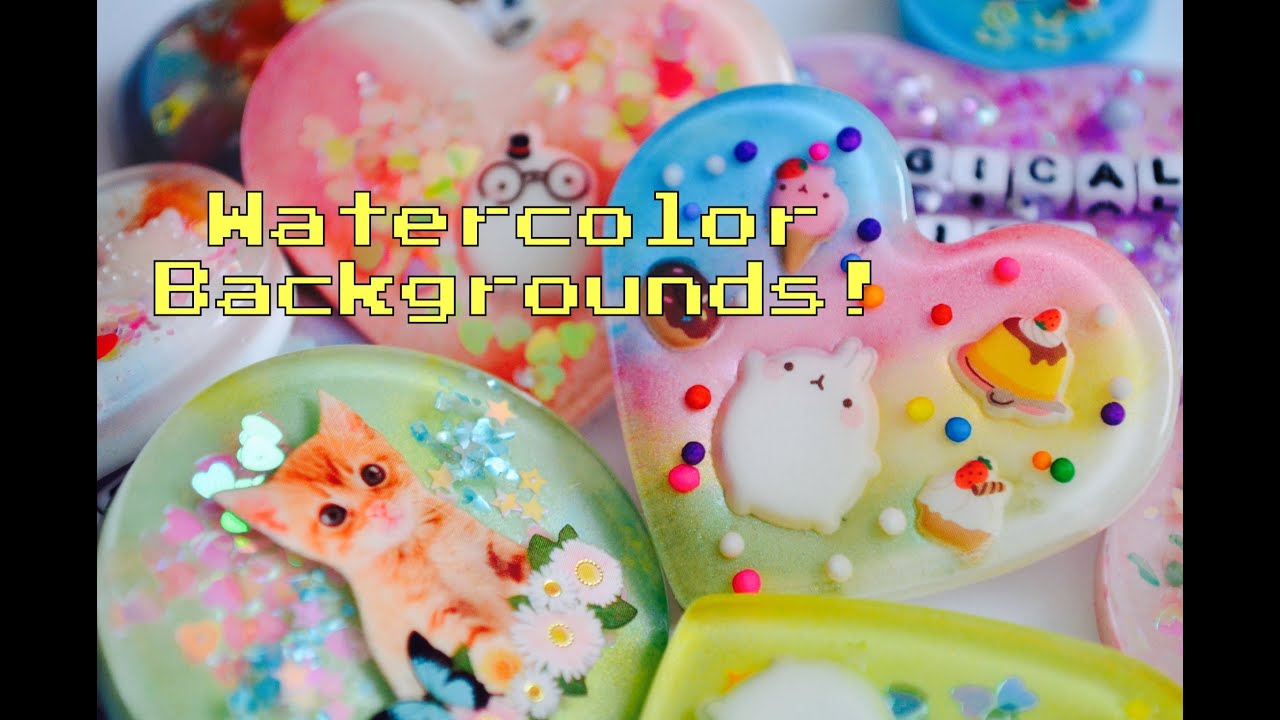Resin Tutorial: Watercolor/Pearl Backgrounds - YouTube
