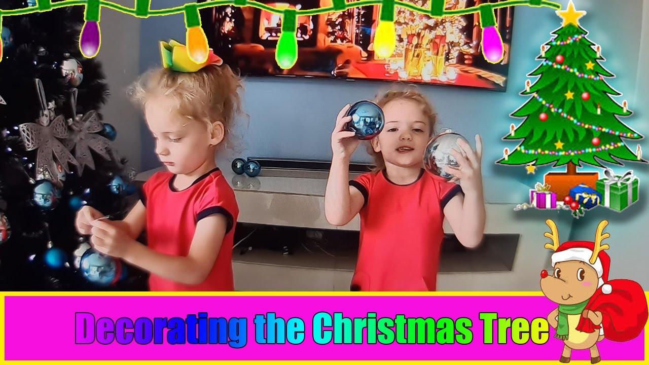 Kids decorating the Christmas Tree | Kristen and Scarlett # ...