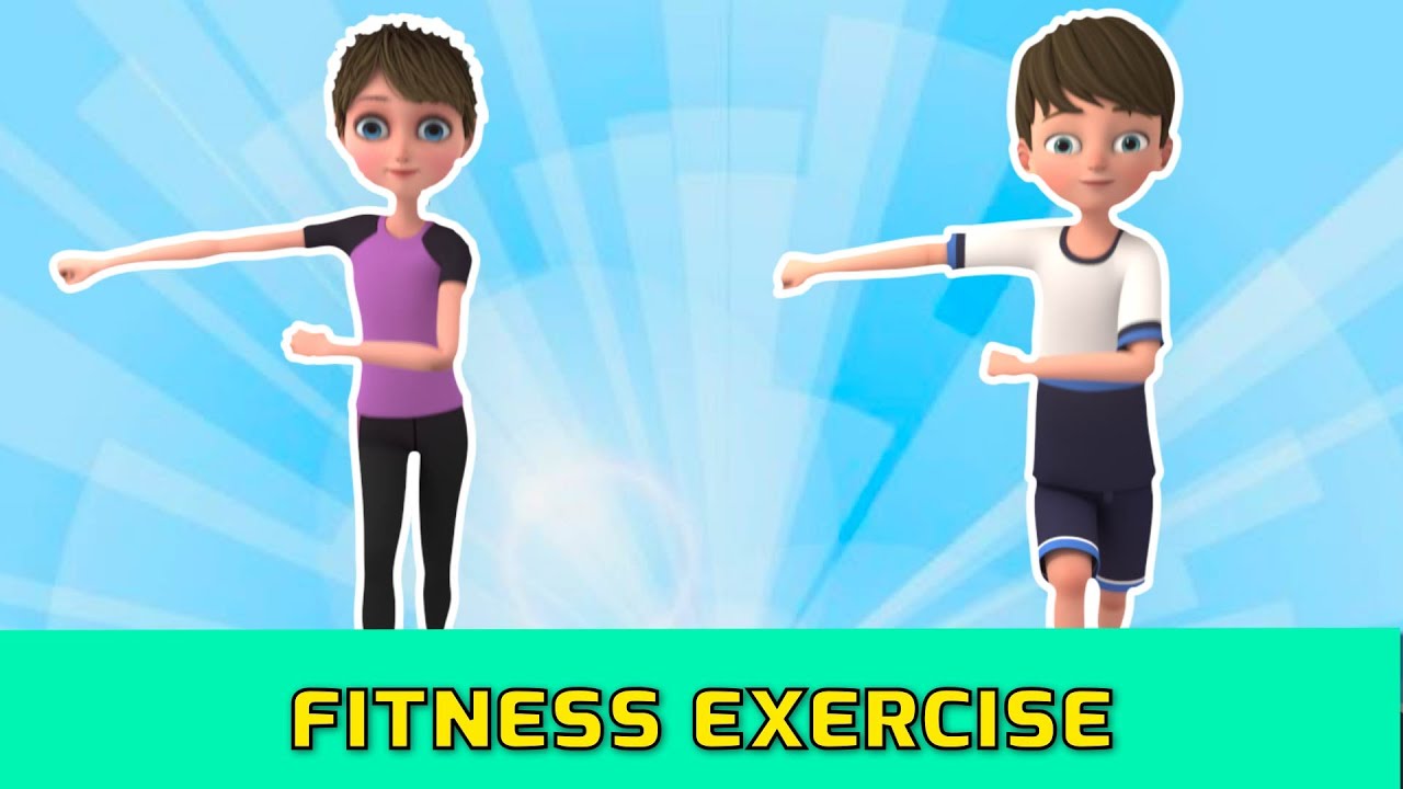 HOME FITNESS ROUTINE - EASY EXERCISES FOR KIDS & BEGINNERS | Kids ...