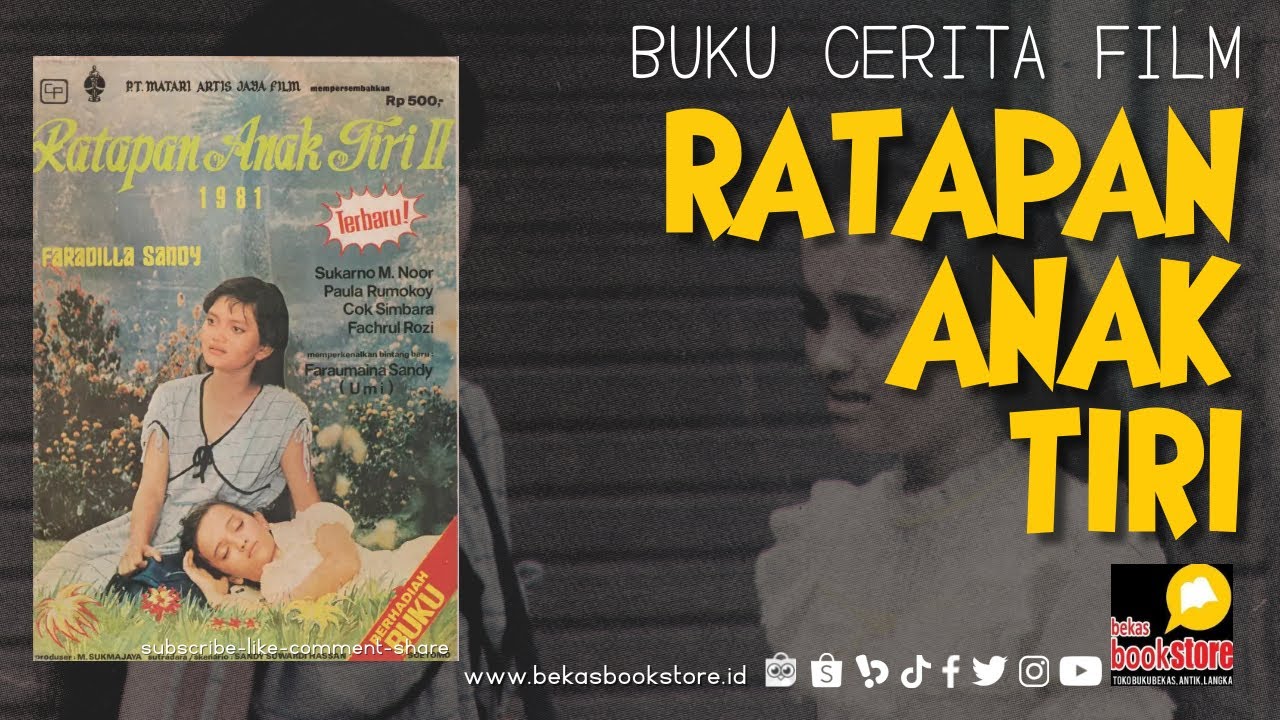 Ratapan Anak Tiri II - Buku Cerita Film Indonesia Jadul (Old Books ...