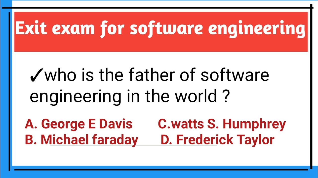 exit question for software engineering (software engineering exit ...