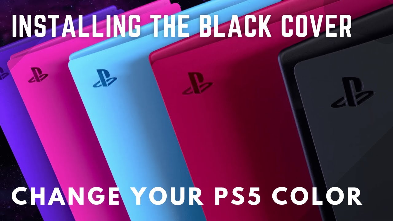 Does It Come In Black? How To Change Your PS5 Cover - YouTube