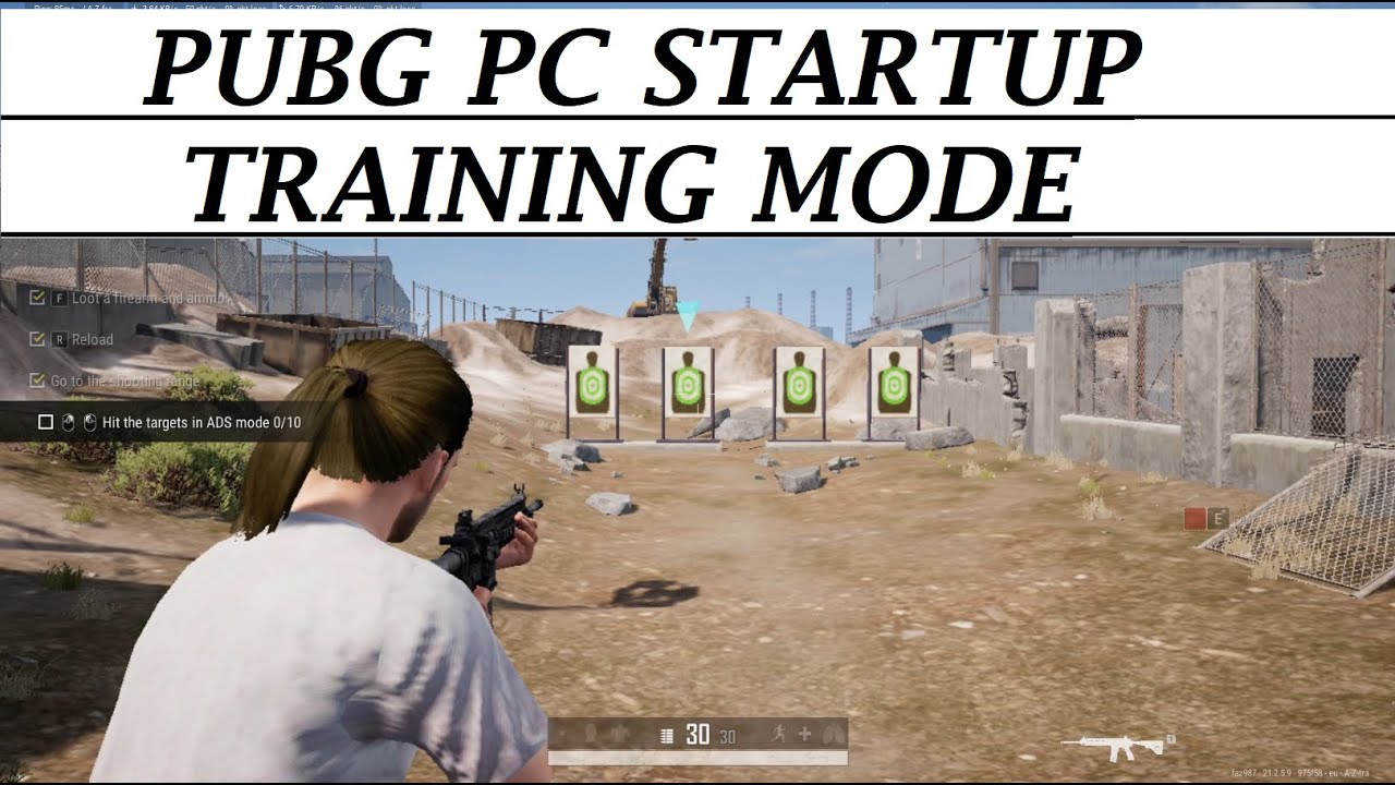 PUBG PC STARTUP- TRAINING MODE - YouTube
