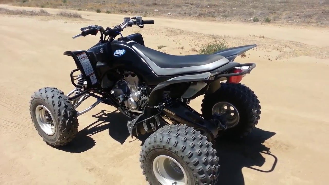 2013 Yamaha yfz 450 hmf performance series exhaust (slip-on) - YouTube