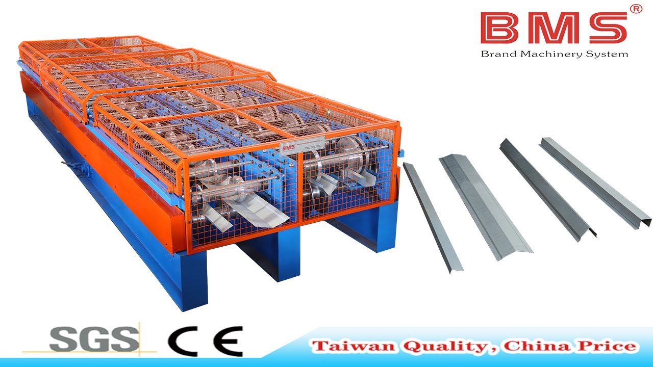 USA type Ridge Cap Roll Forming Mchine 4 in 1 - YouTube