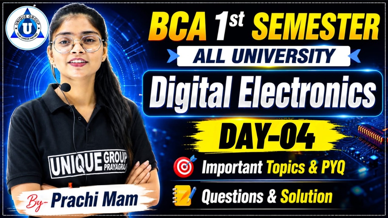 BCA 1st Semester || Digital Electronics || Basics & Introduction || DAY ...