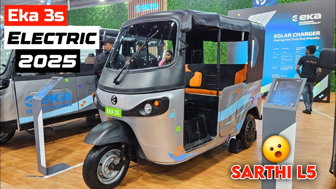 Eka 3s Electric Auto Rickshaw 2025 | New Electric Three-wheeler 🔥 - YouTube