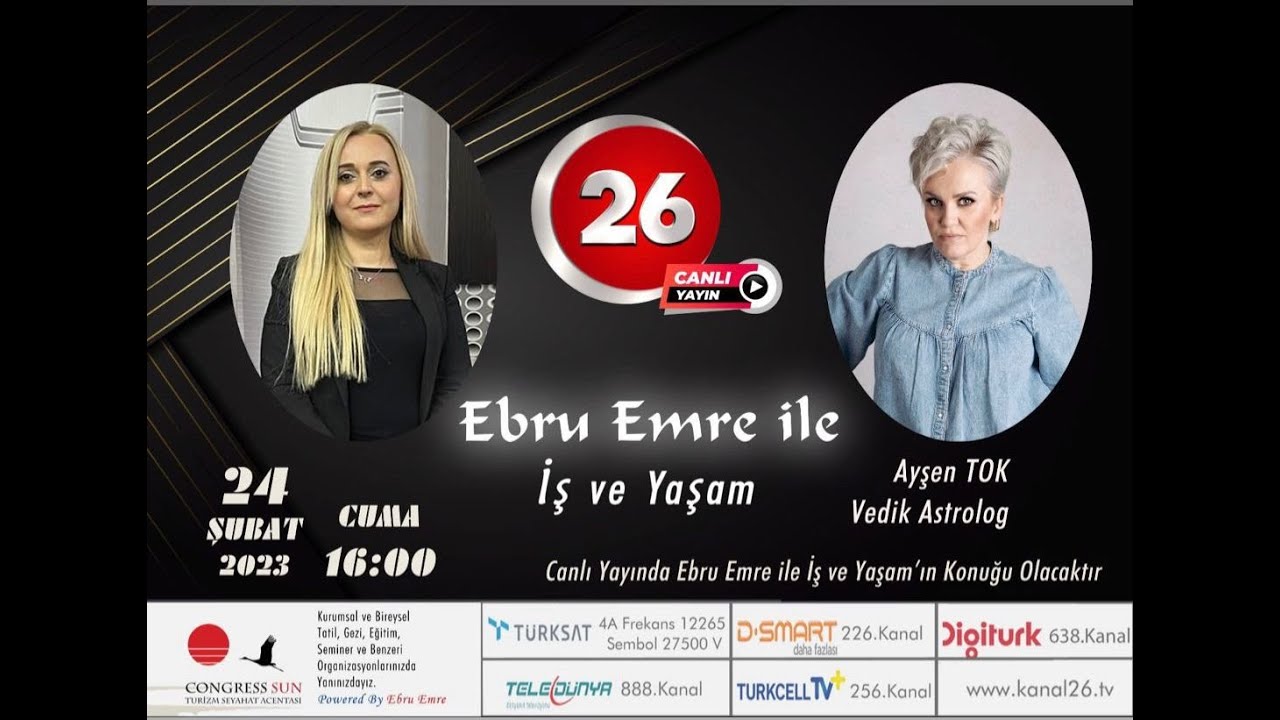 AYŞEN TOK - EBRU EMRE KANAL 26 İŞ ve YAŞAM PROGRAMI - YouTube