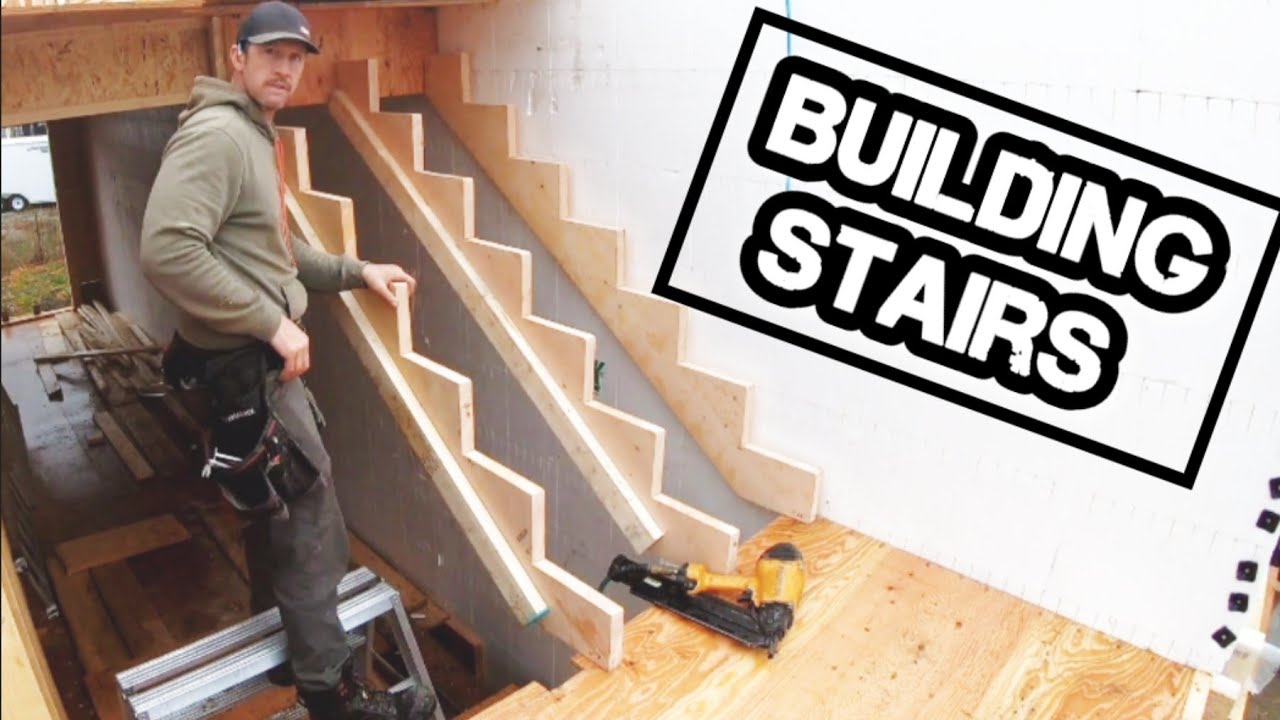 Building a solid set of stairs / Quick and easy - YouTube