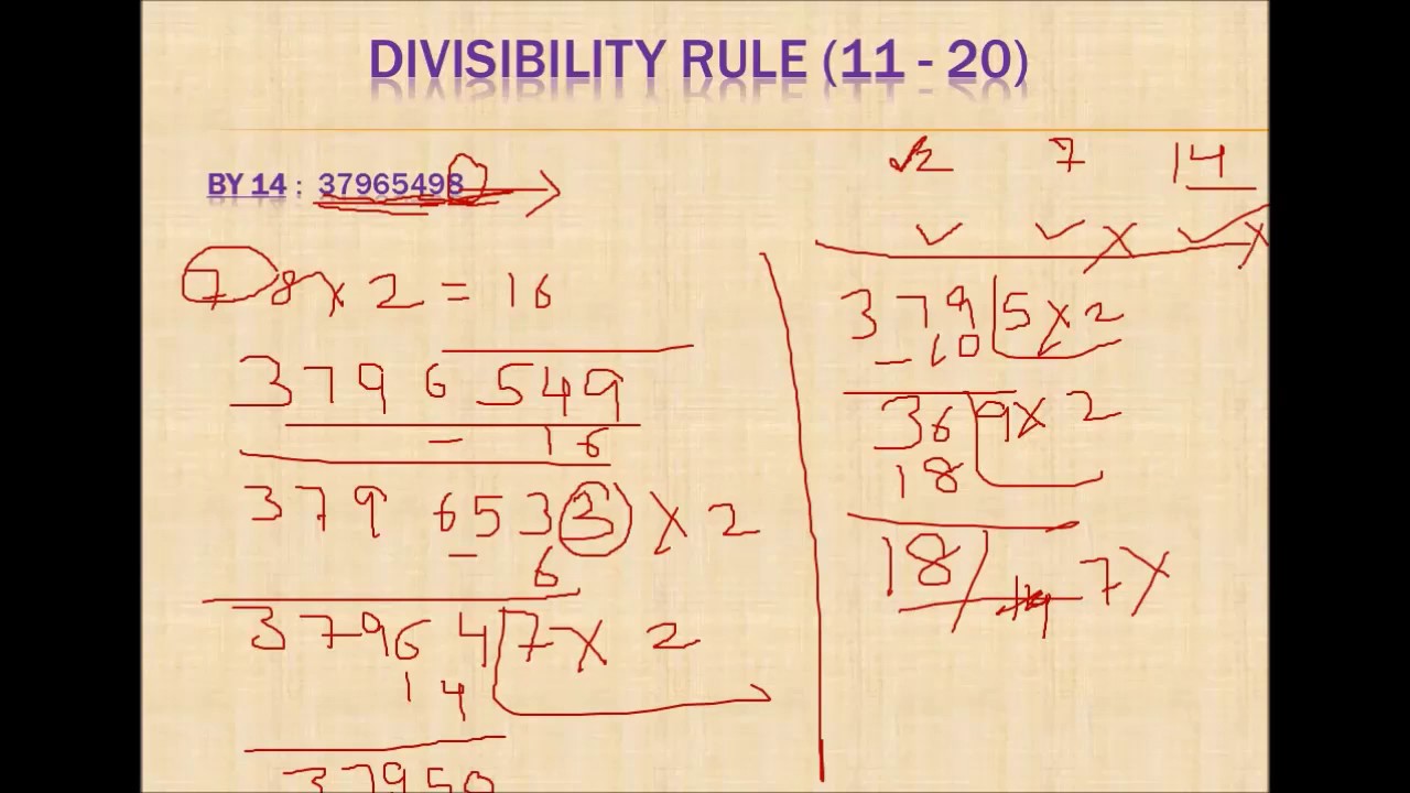 Divisibility Rule (11 to 19) | Divisible Rule for 13, 17, 19 | IBPS ...