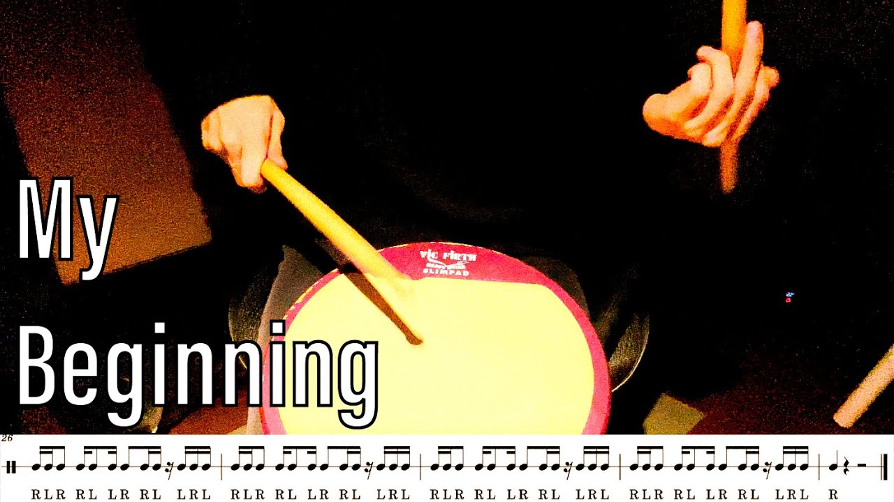 The Rudiments that I was practicing when I started percussion. - YouTube