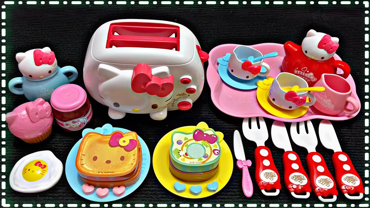 10 Minutes Satisfying With Unboxing Hello Kitty Breakfast Set ASMR (No ...