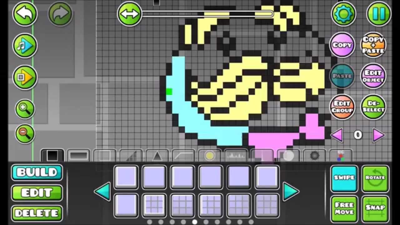 Geometry Dash | Pixel Art Tutorial | Pringles Logo - YouTube