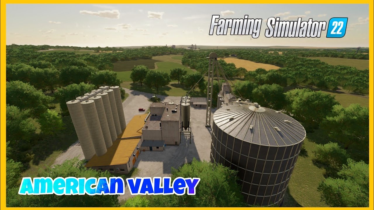 AMERICAN VALLEY - NEW MOD MAP: FARMING SIMULATOR 22 *FLY OVER* - YouTube