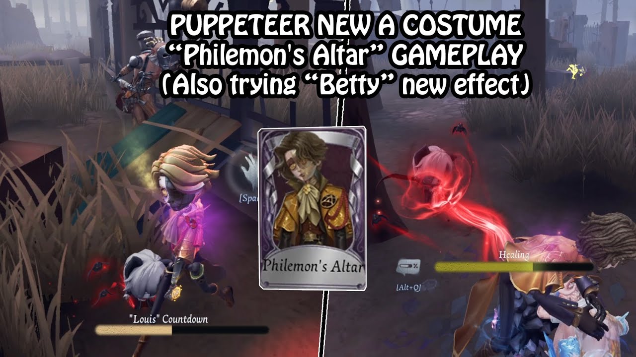 Puppeteer new A costume "Philemon's Altar" gameplay & Betty animation showcase - Identity V ...