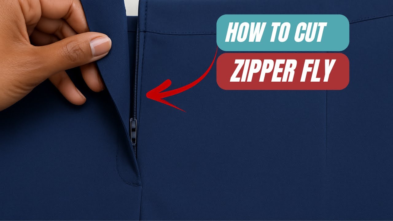 How To Cut Zipper Fly - YouTube
