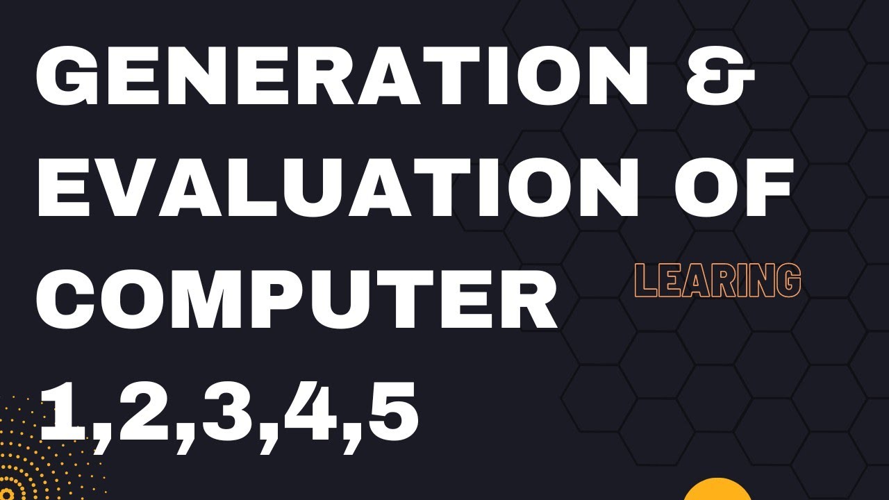 generation of computer in hindi || Evolution of Computers | #Computer ...