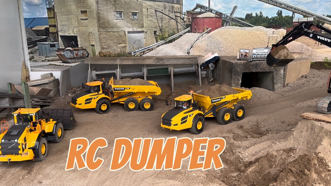 Big Construction RC Dumper Excavator Wheel Loader in Action Scale 1:14 - YouTube